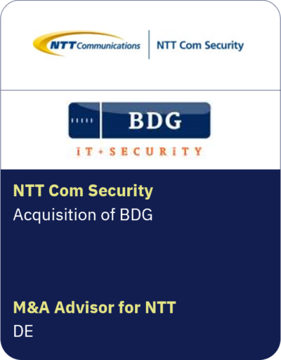 NTT Com Security + BDG - Pava Partners Germany AG