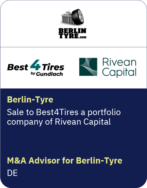Berlin-Tyre + Best4Tires + Rivean Capital – Pava Partners Germany AG